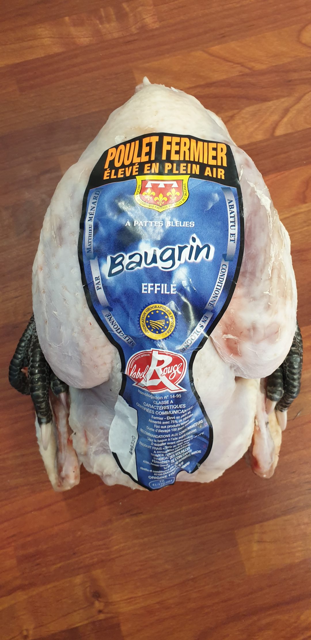 Achat poulet bleu fermier en ligne - Volailles Vincent (72)